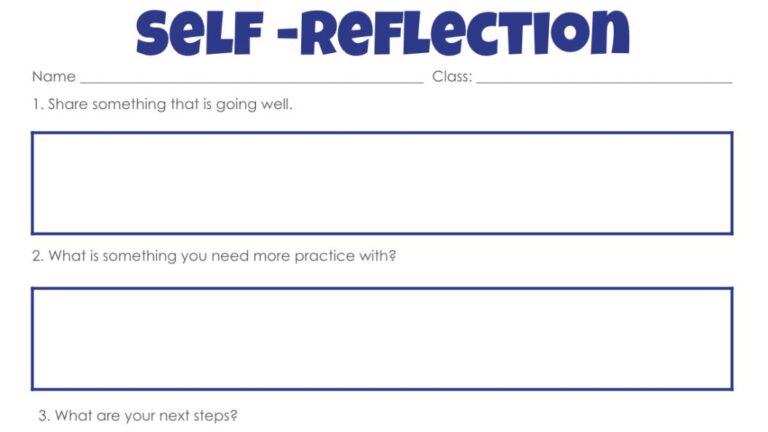 Exit Ticket for Self Reflection - Pass the Baton